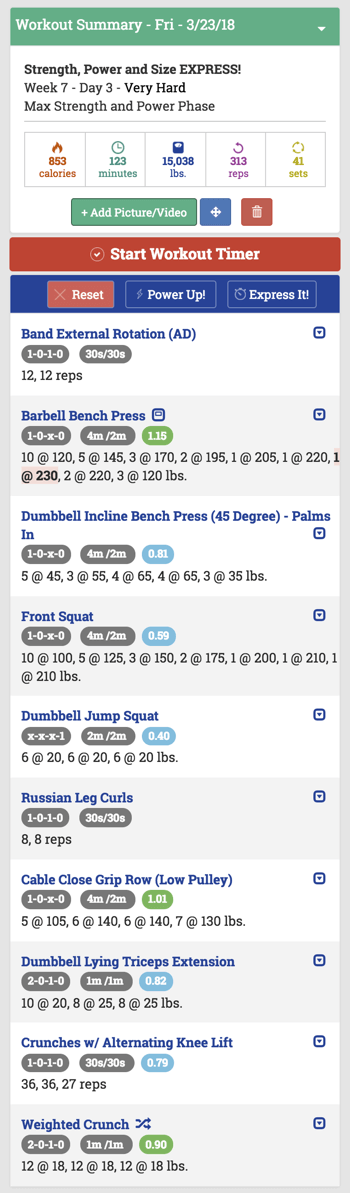 WorkoutSmart.com - The Most Advanced Strength Training Engine